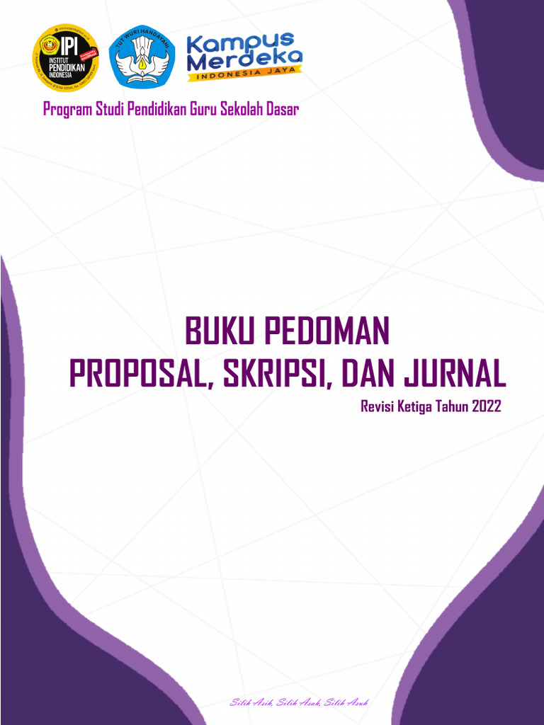 Rev3 - Buku Pedoman Proposal Skripsi Dan Jurnal PGSD2022 | PDF