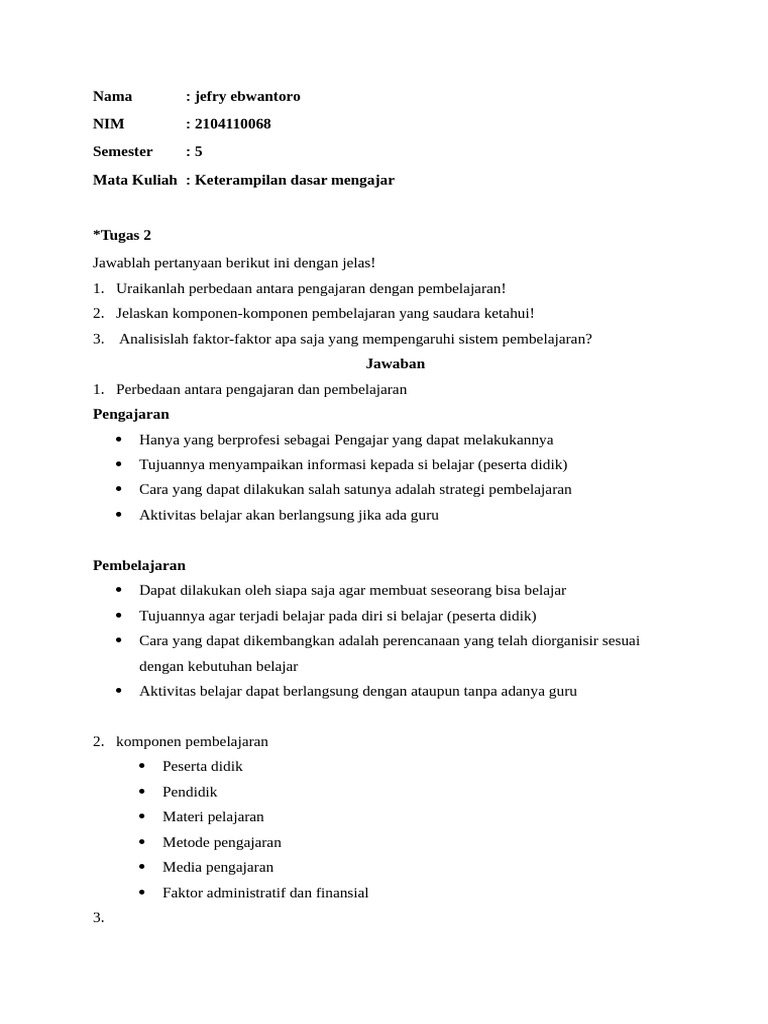 Tugas 2 Kdm (Jefry) | PDF