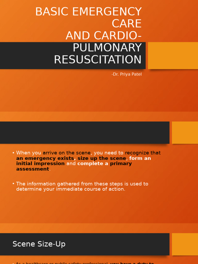 04 Basic Emergency Care | PDF | Cardiopulmonary Resuscitation | Cardiac Arrest