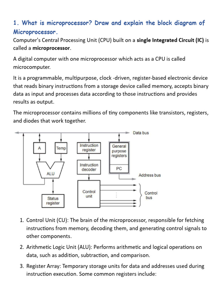 DELD Unit-6 Solution | PDF | Computer Data Storage | Central Processing Unit