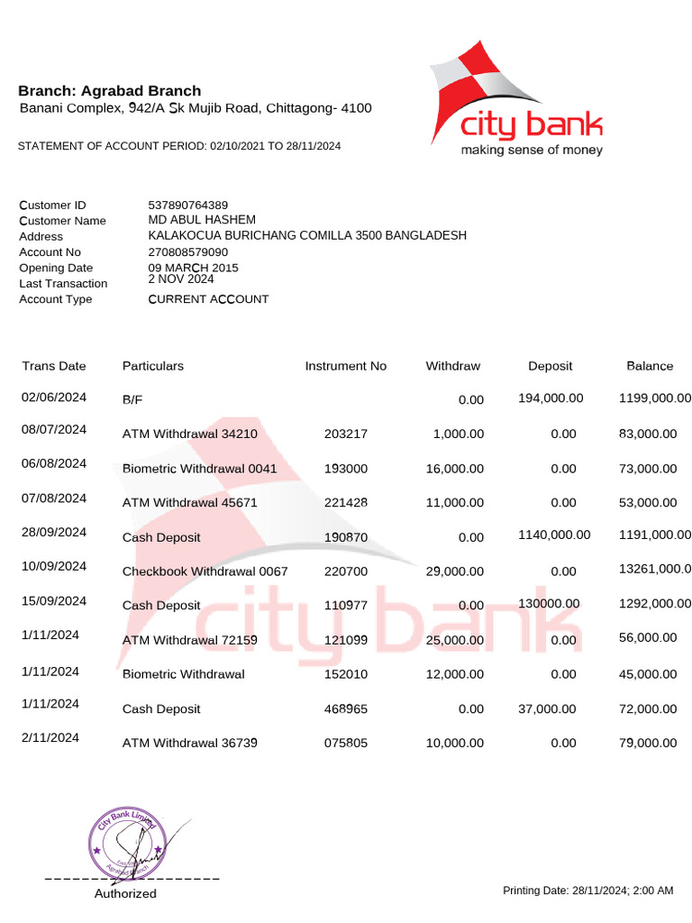 Bank Statement | PDF