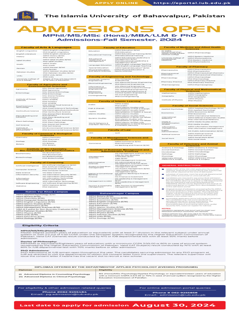 1721731347-mphil-and-phd-fall-2024-8-21 | PDF | Doctor Of Philosophy | Master Of Science