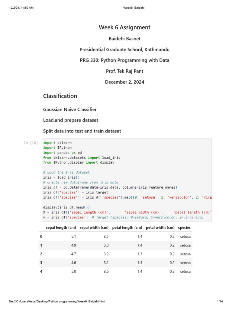 Week6_Bai | PDF | Cluster Analysis | Deep Learning
