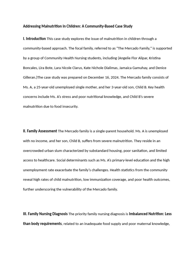 CHN Paper | PDF | Malnutrition | Health Care