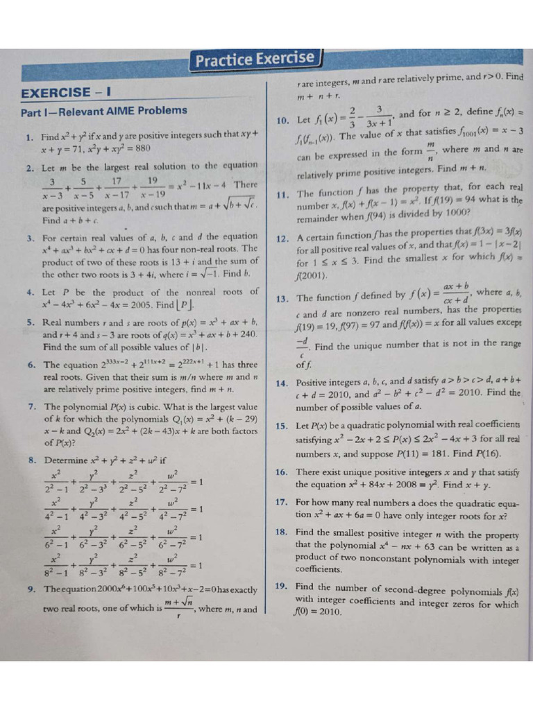 Ioqm Question Practice | PDF