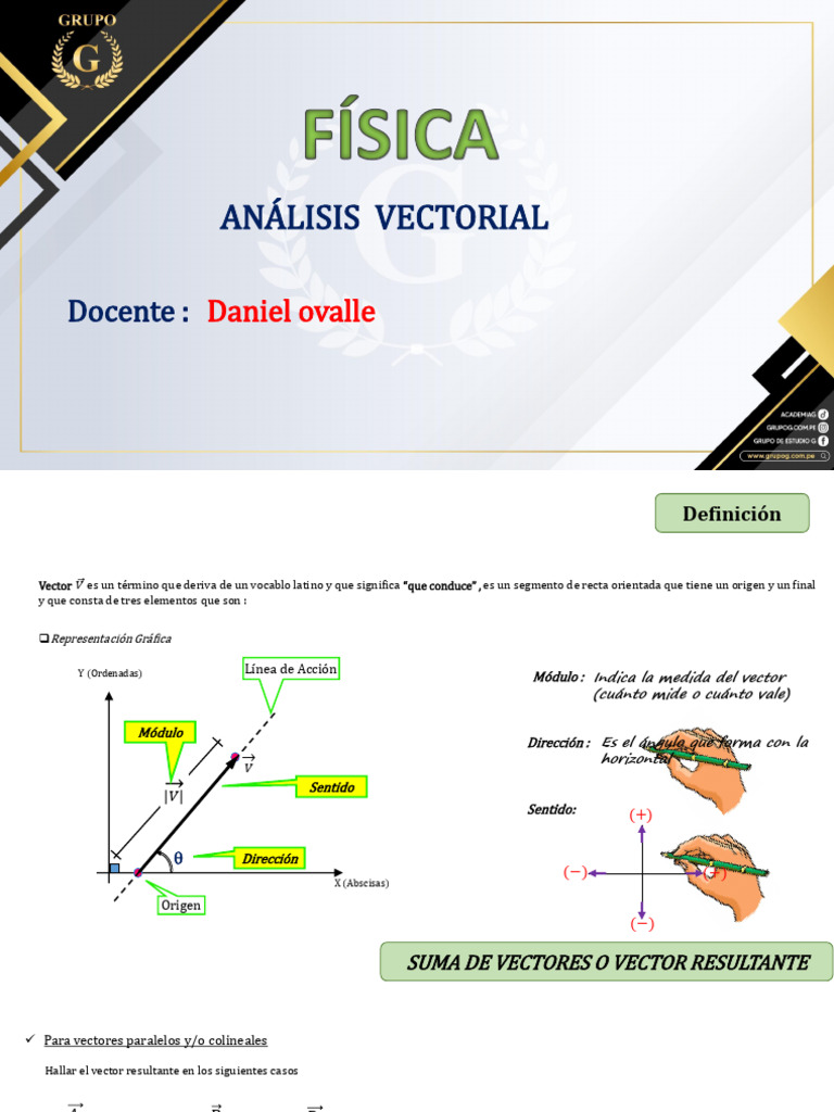 Análisis de Vectores en Física | PDF | Vector Euclidiano | Física