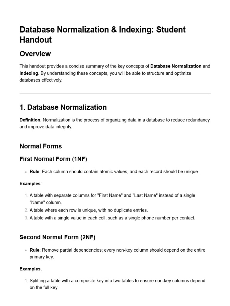 2382_1018_DOC_Database Normalization & Indexing | PDF | Database Index ... 2382_1018_DOC_Database Normalization & Indexing | PDF | Database Index ...