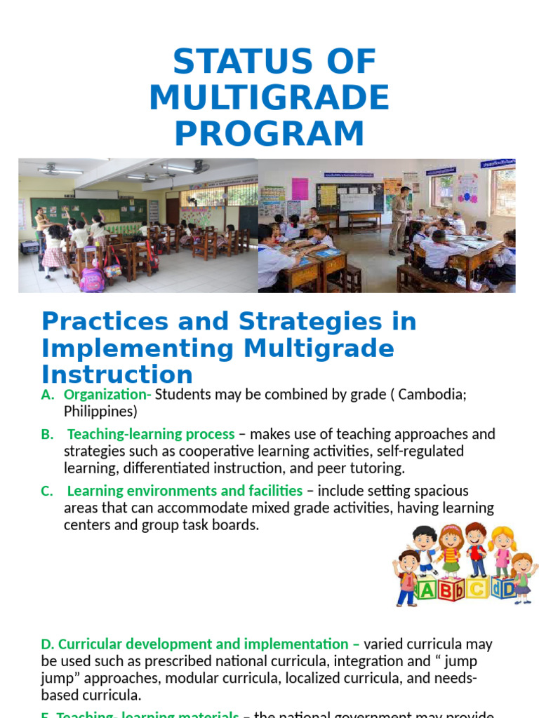 History of Multigrade Classes | PDF | Teachers | Curriculum