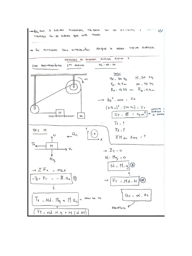 Ejercicios de Parcial 2da Parte Fisica | PDF
