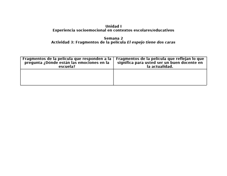 S2A3 Fragmentos de La Película | PDF