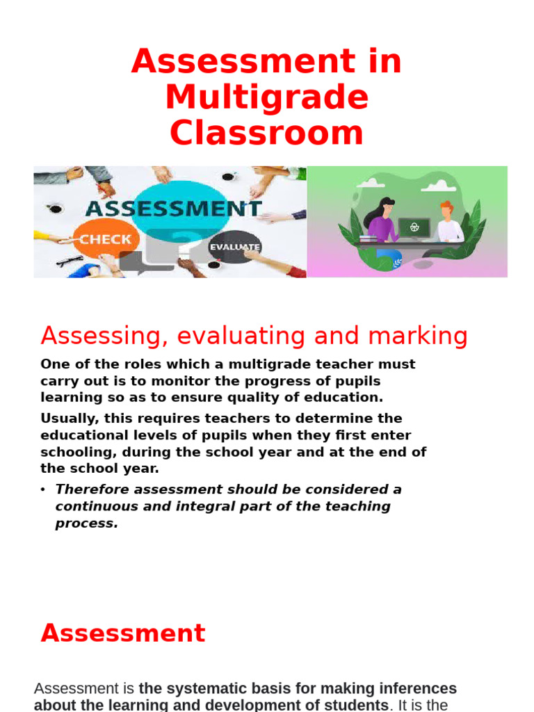 Assessment in Multigrade Classroom 1 | PDF | Educational Assessment | Teachers