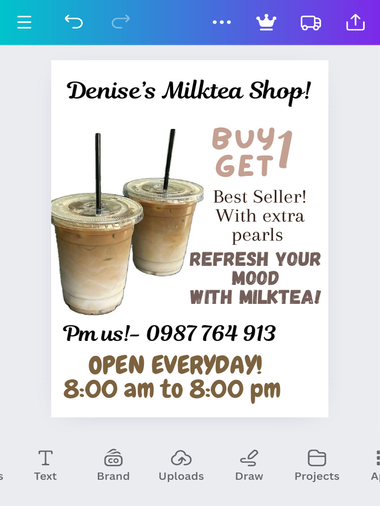 Denise’s Milktea Shop! - A4 | PDF