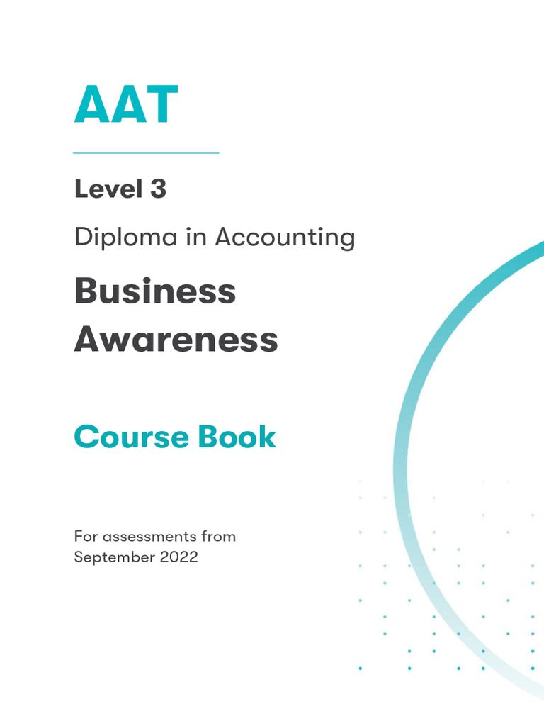 Business Awareness Course Book 2022-AAT Revised - Level 3 Acc | PDF | Partnership | Goodwill ...