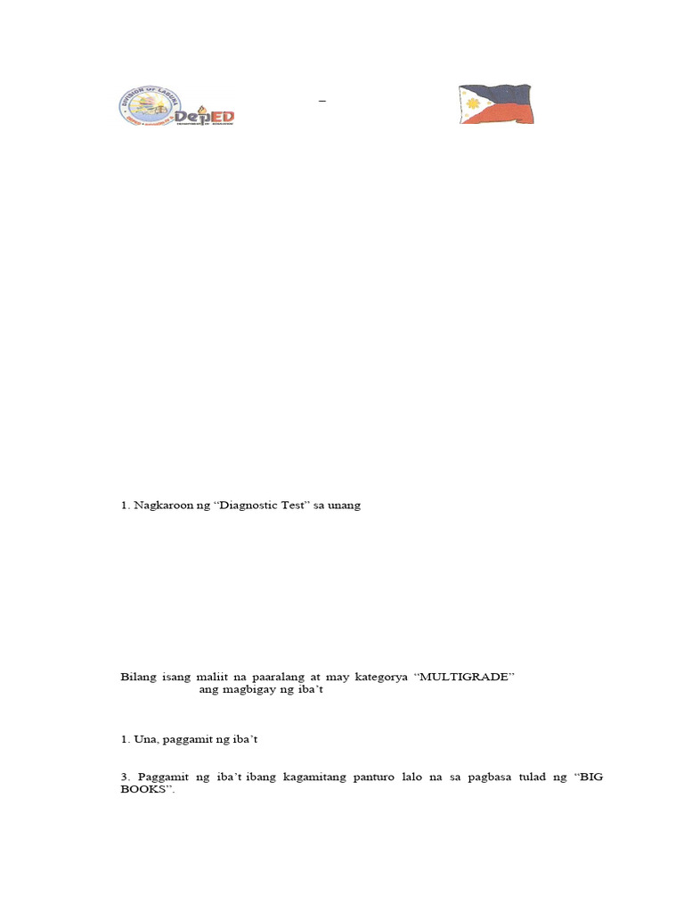 Accomplishment Report in Filipino 1 | PDF