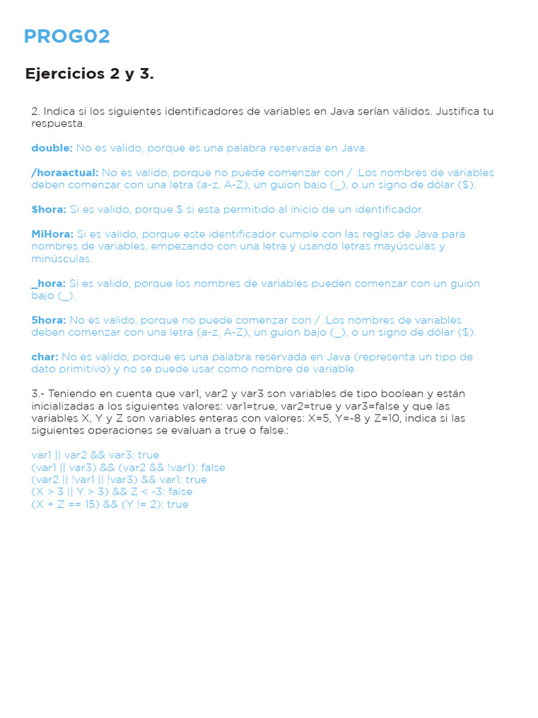 Validación de Variables en Java | PDF