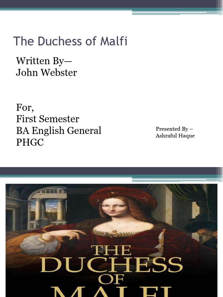The Duchess of Malfi: Summary & Analysis | PDF