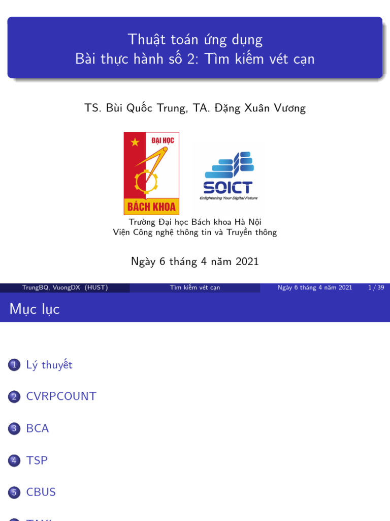 Applied Algorithms 2020 2 LAB 2 VuongDX | PDF