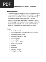 Consumer Awareness Project | PDF | Consumer Protection | Market (Economics)