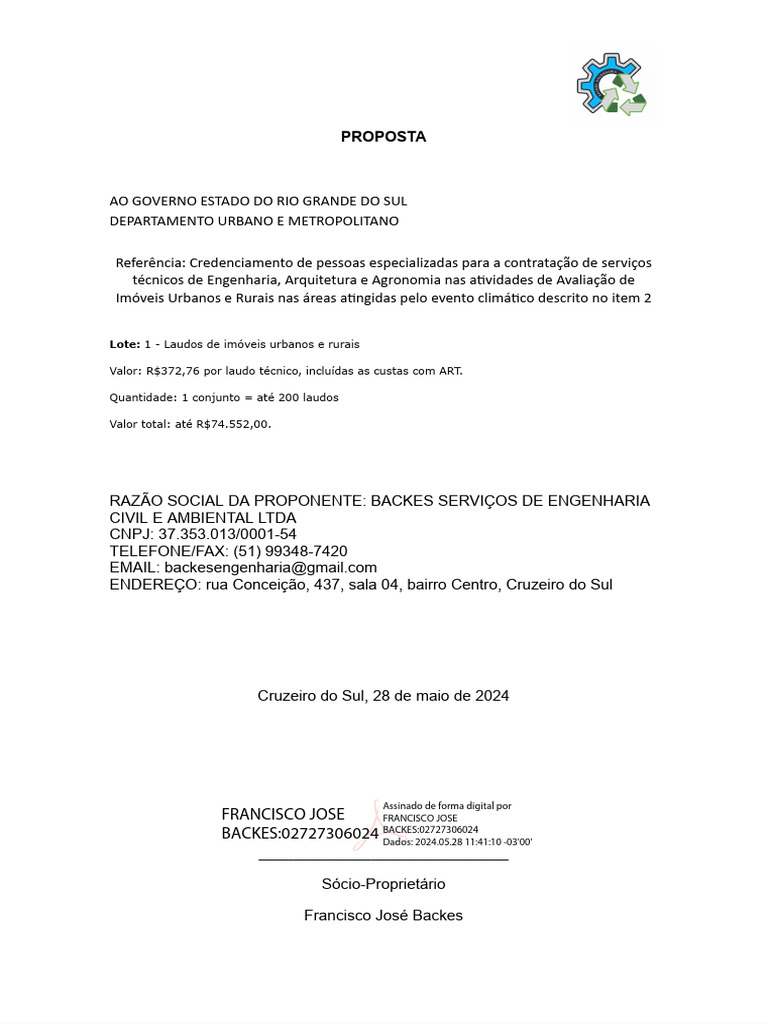 Exemplo Proposta | PDF