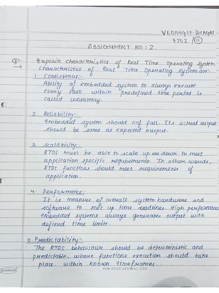 ESY (Assignment2) | PDF