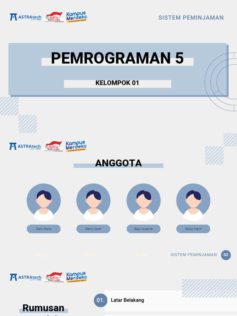 Kel 01 Pemrograman 5 | PDF