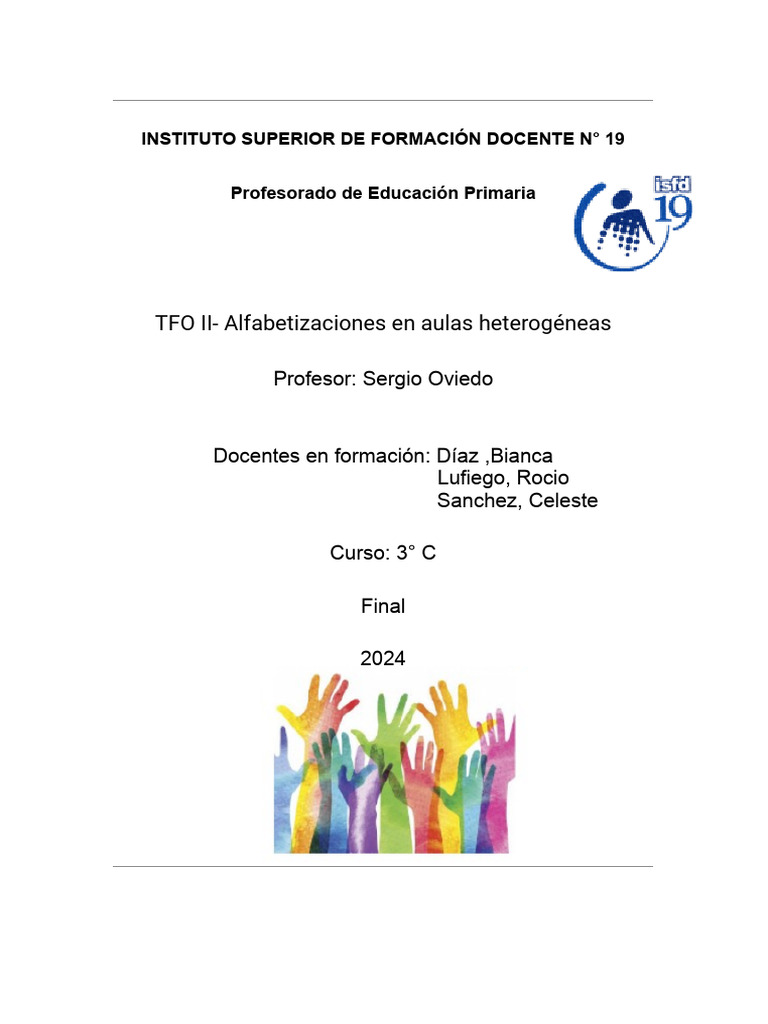 TFO Final | PDF | Inmigración | Maestros