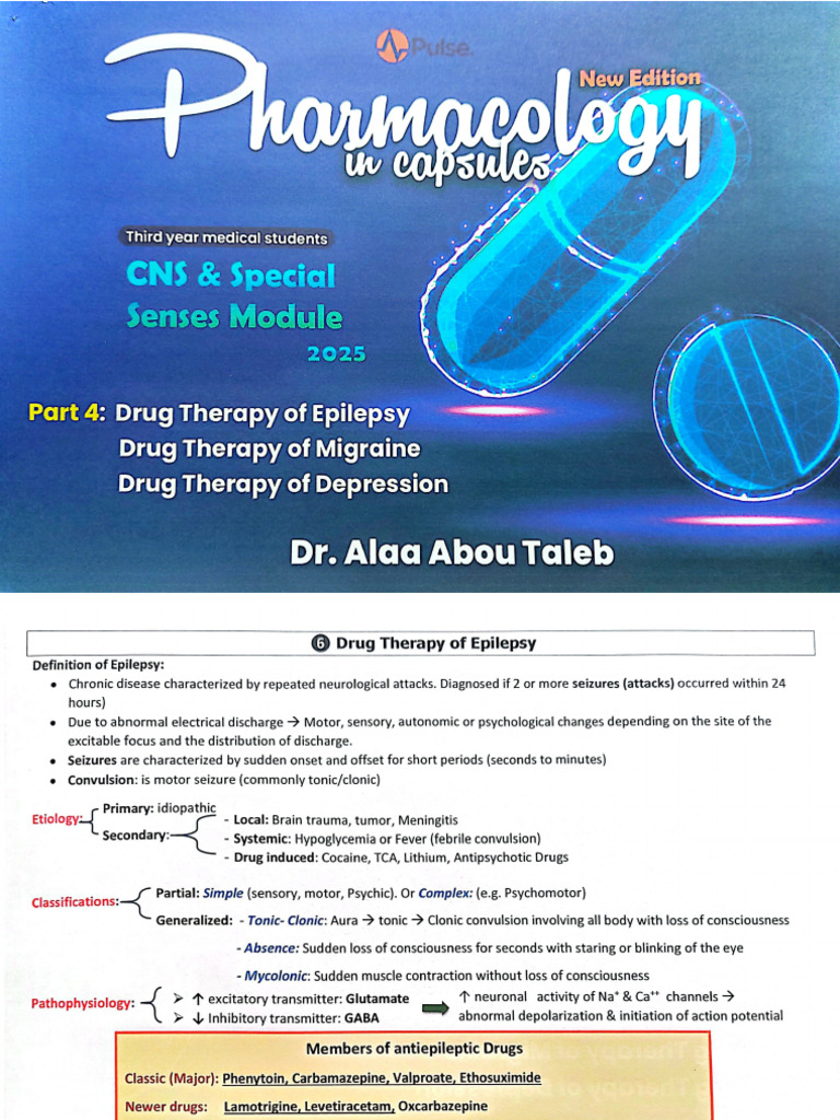 CNS Pharma - Part 4 - DR Alaa Abou Taleb | PDF