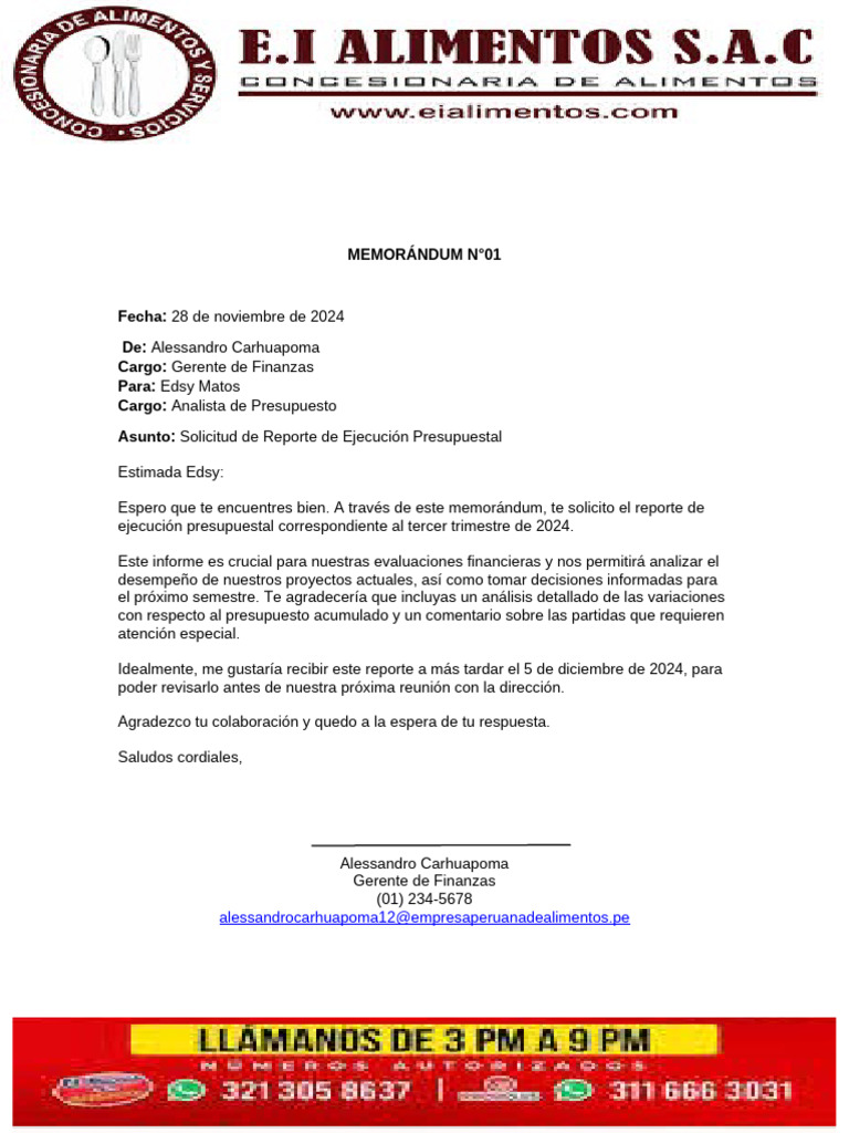 Plantilla-Memorando | PDF