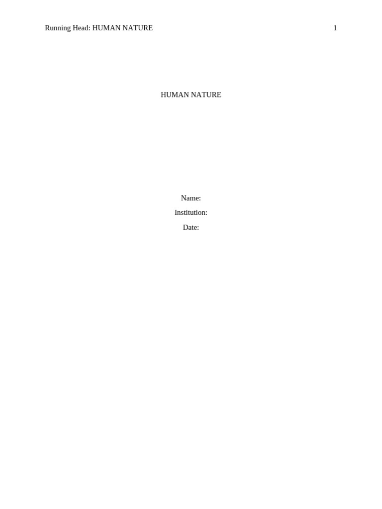 Human Nature (2) | PDF | Racism | Discrimination & Race Relations