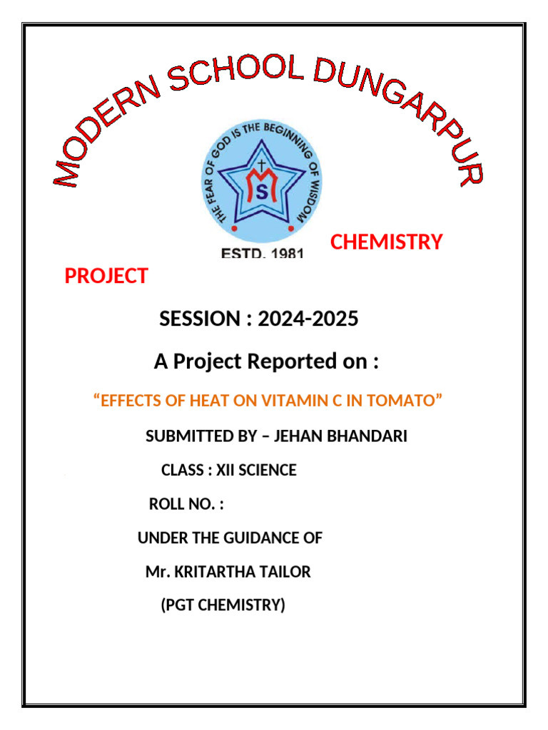 Biology Project | PDF