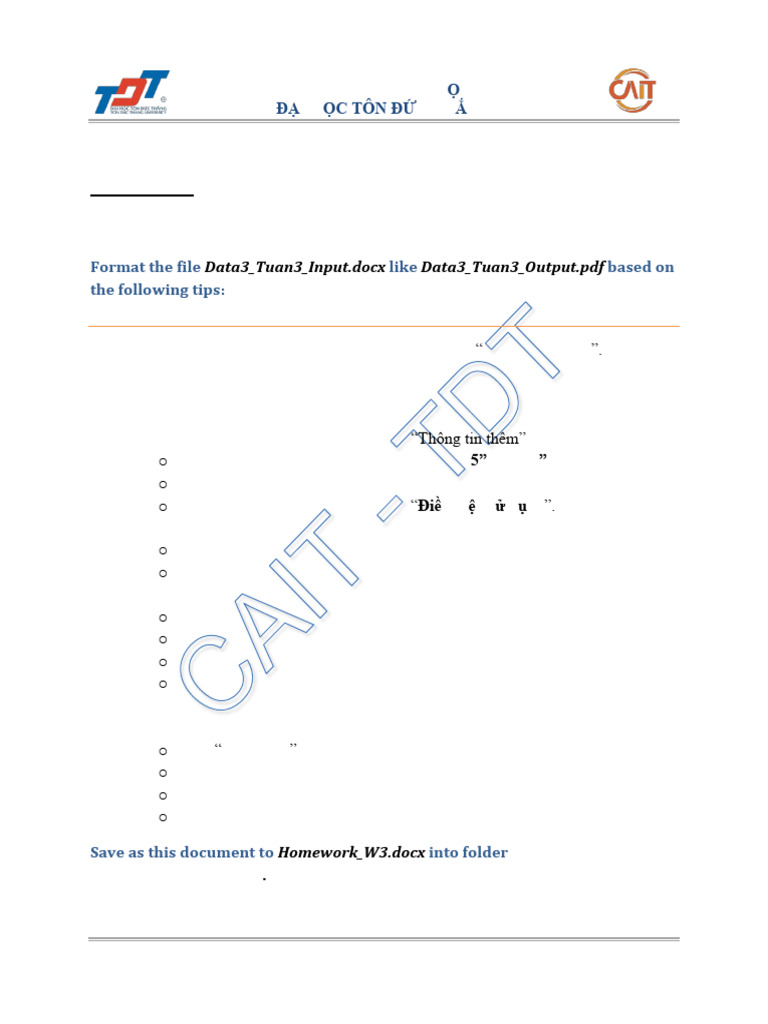 CLC Homework Word W3 | PDF