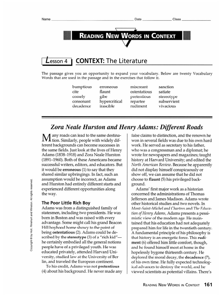 G11 Vocabulary Lesson 5 Review of Lesson 7 & 8 | PDF