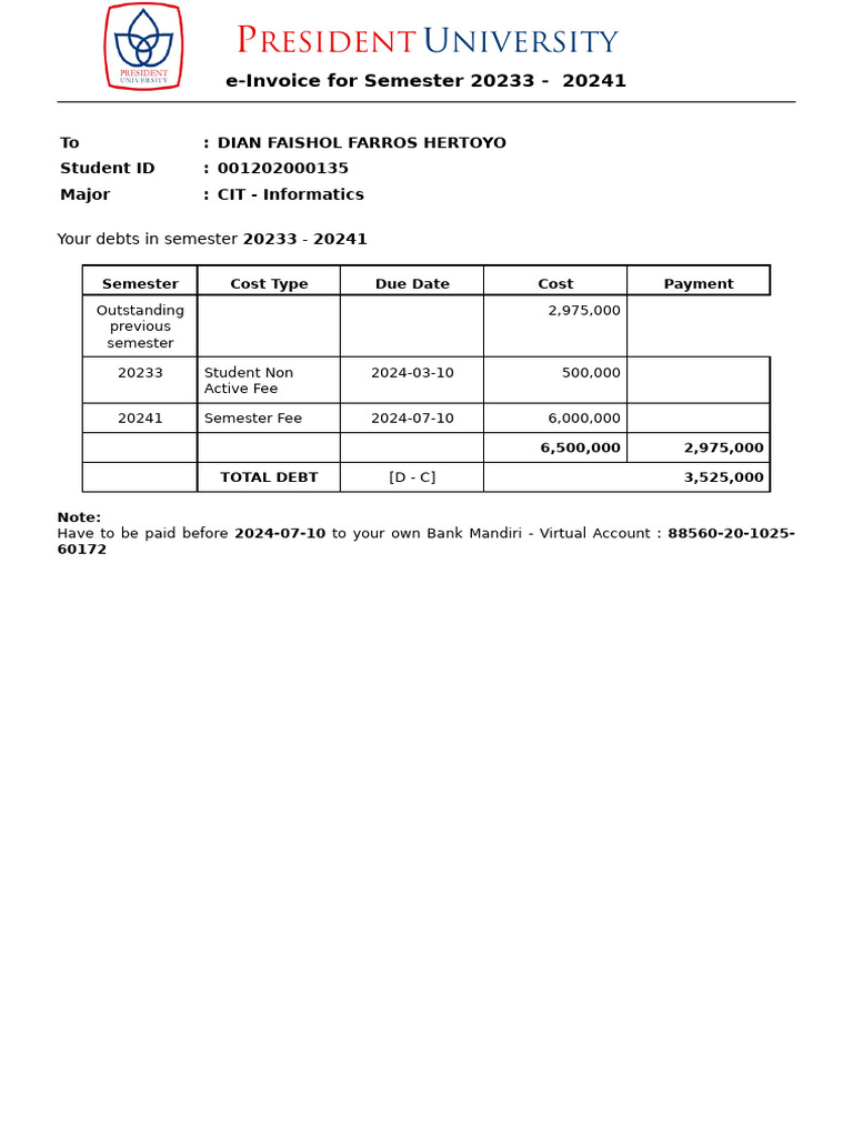 Payment Multi Invoice Dian Faishol Farros Hertoyo 20240908 2345 | PDF