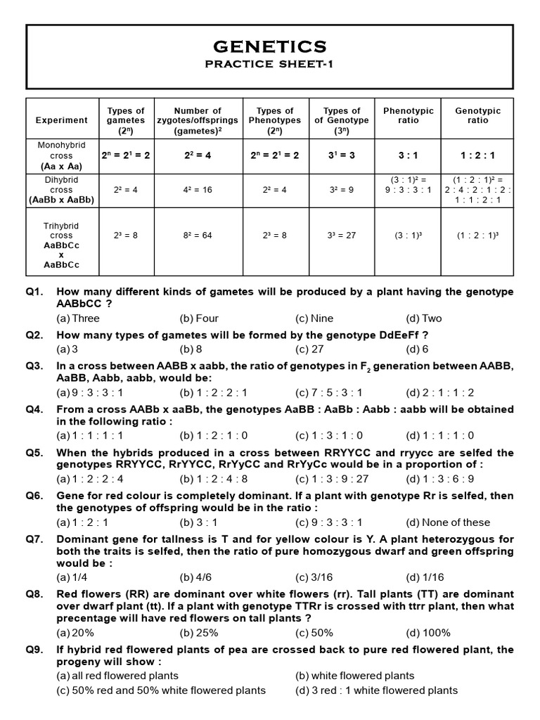 DOC-20241211-WA0008. | PDF | Dominance (Genetics) | Genetics