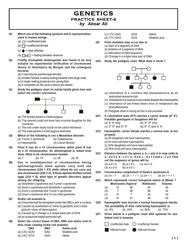 DOC-20241211-WA0009. | PDF | Dominance (Genetics) | Genetic Linkage
