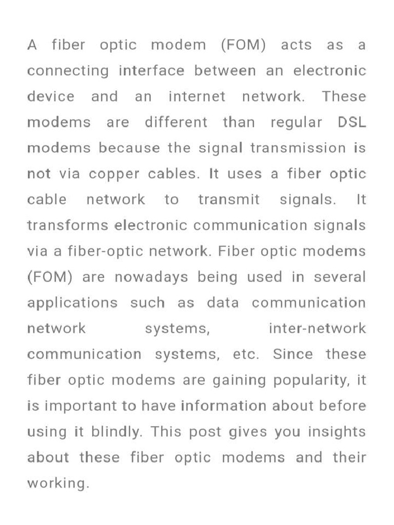 Modem Types | PDF