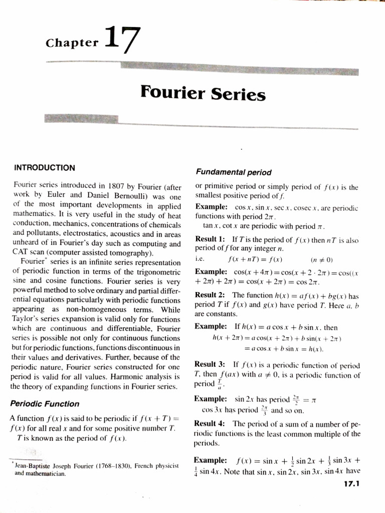 Fourier Series Pdf Trigonometric Functions Fourier Series