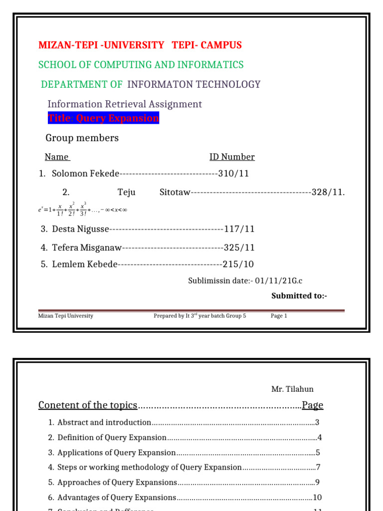 Query Expansion in Information Retrieval | PDF | Information Retrieval | Information Technology ...