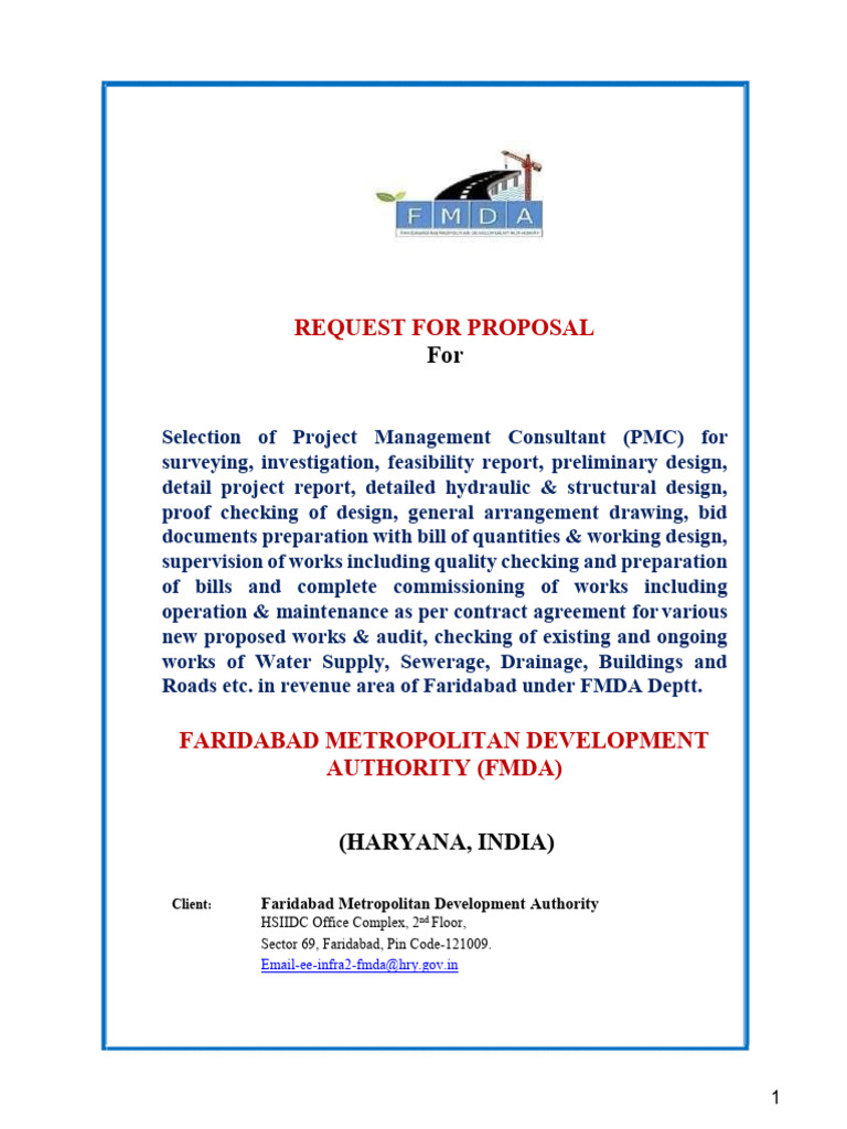 RFP Final | PDF | Request For Proposal | Value Added Tax