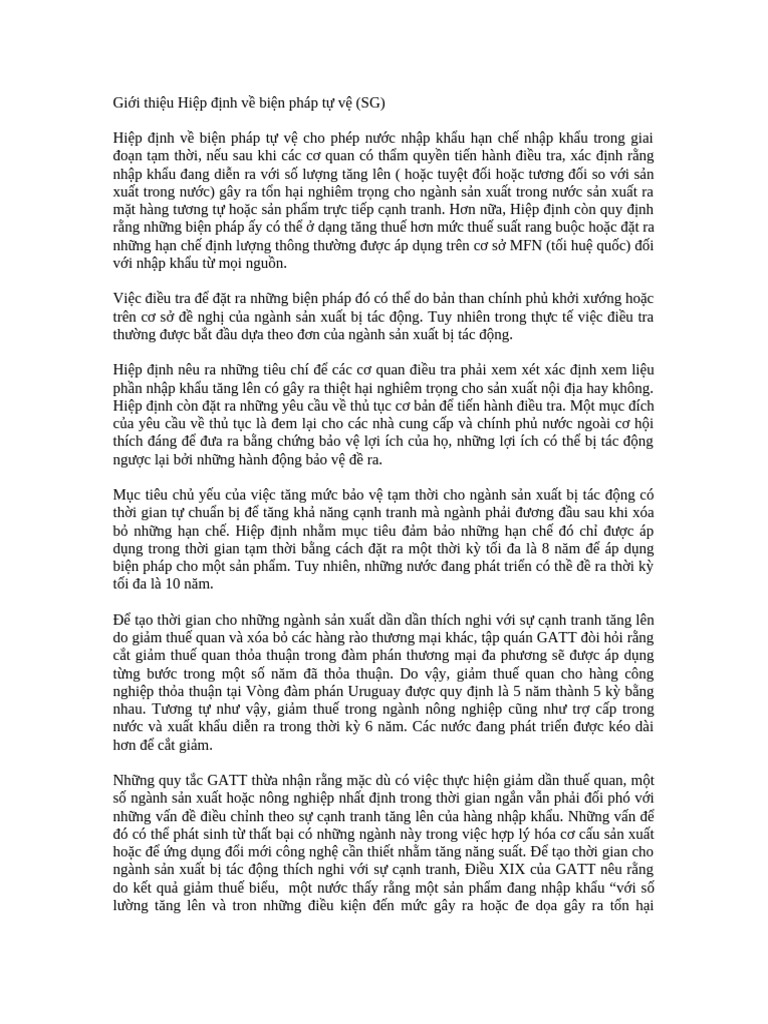 2019060516131722gioi Thieu Hiep Dinh Ve Bien Phap Tu Ve | PDF