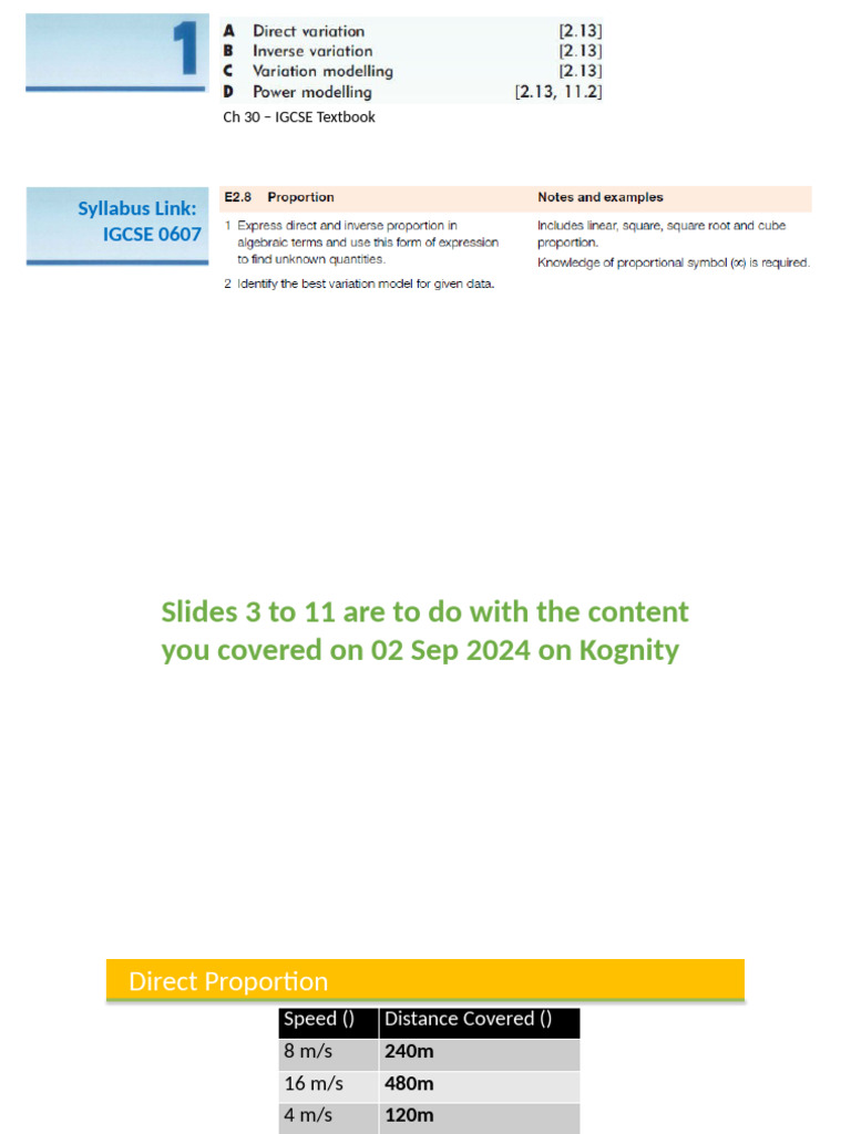 Lesson 1 Direct and Inverse Proportion | PDF | Area | Radius