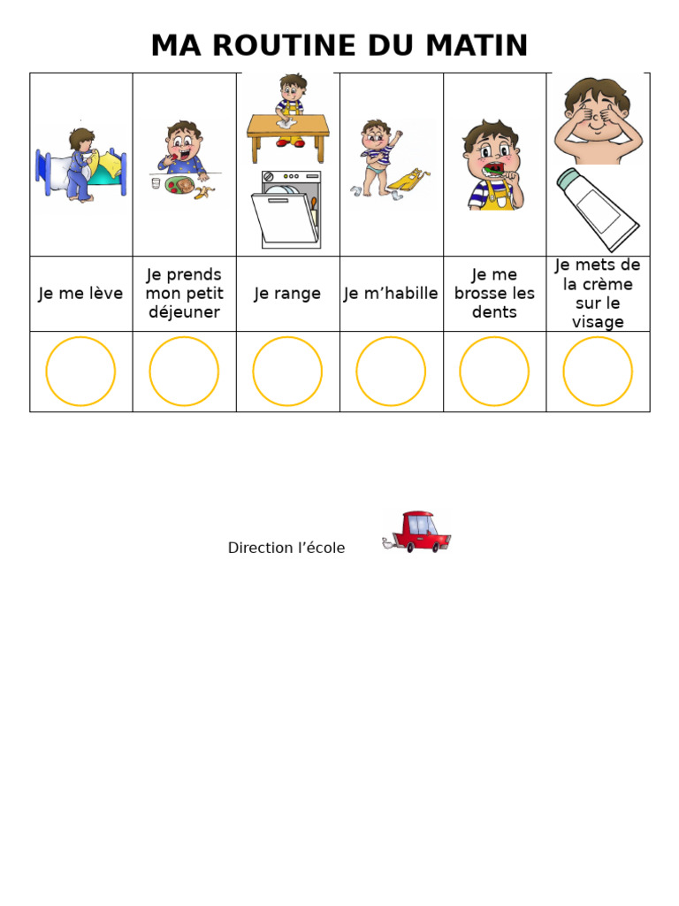 Routine Quotidienne Matin et Soir | PDF