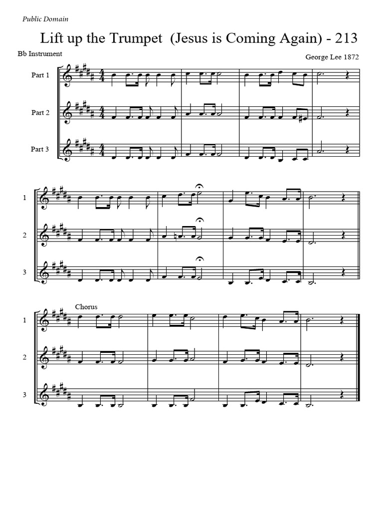 213 - BB - Lift Up The Trumpet | PDF