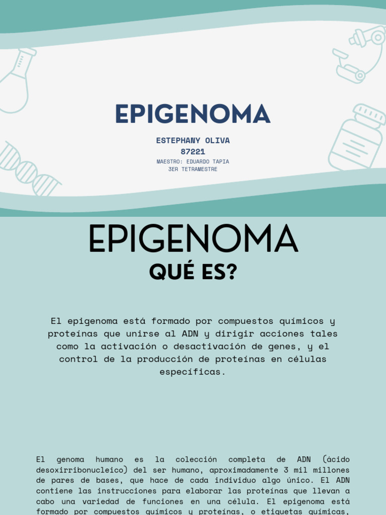 EPIGENOMA | PDF | Adn | Gene