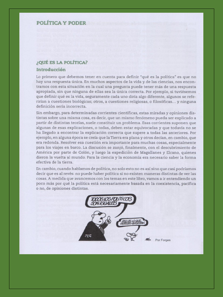 U1 PolÃ Tica y Poder | PDF