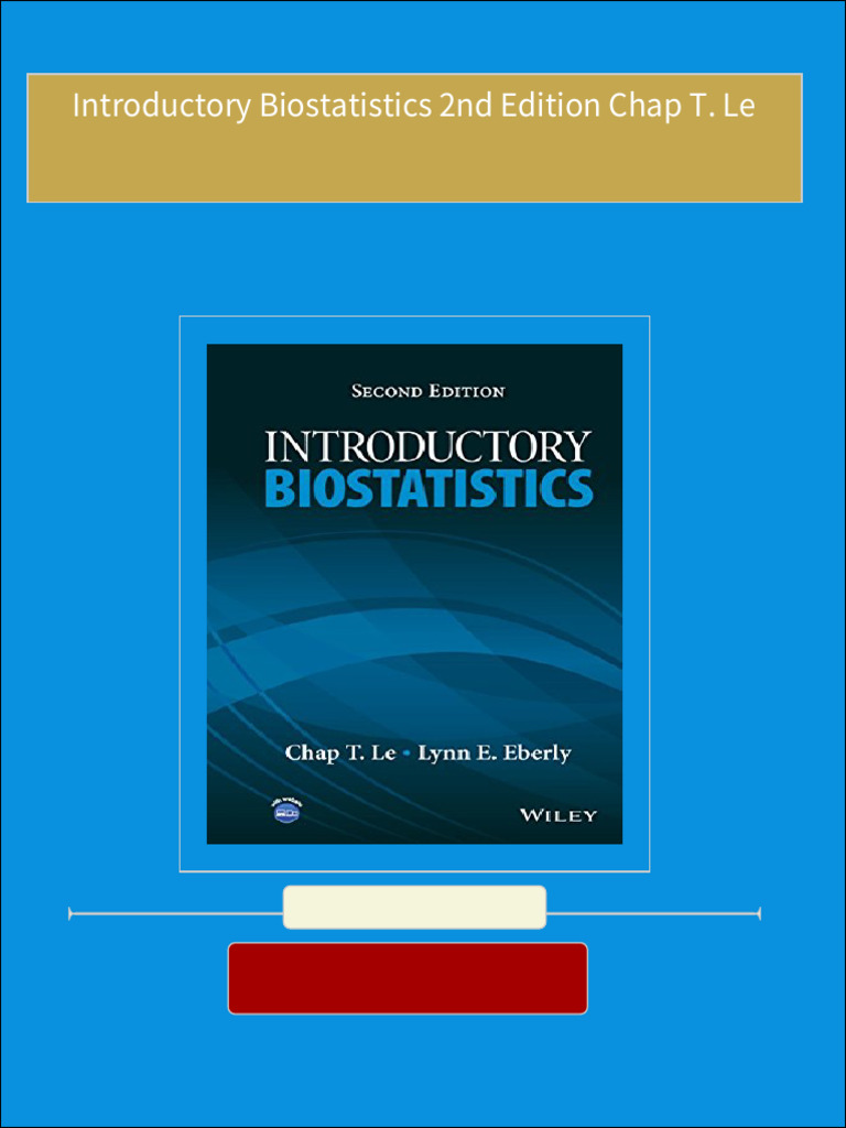 Instant Download Introductory Biostatistics 2nd Edition Chap T. Le PDF ... Instant Download Introductory Biostatistics 2nd Edition Chap T. Le PDF ...