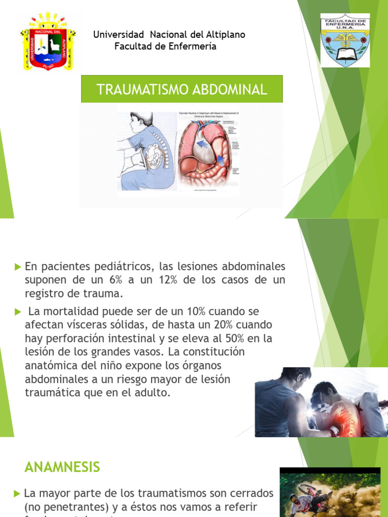 Traumatismo Abdominalppt | PDF | Especialidades Medicas | Enfermedades ...