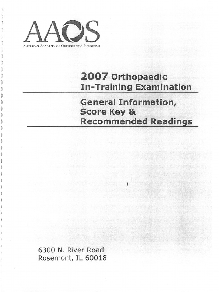 AAOS 2007 | PDF