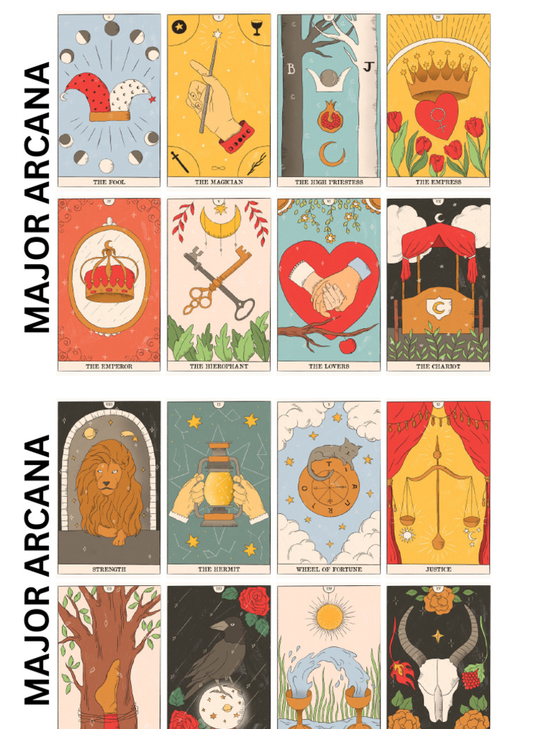 Free Printable Tarot Deck Onyourjourney - 241208 - 094558 | PDF
