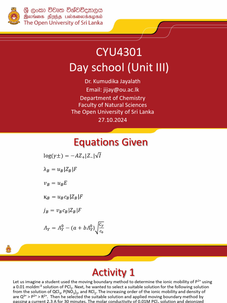 CYU4301_RDS_2024-2025_Electro | PDF | Electrode | Ammonium